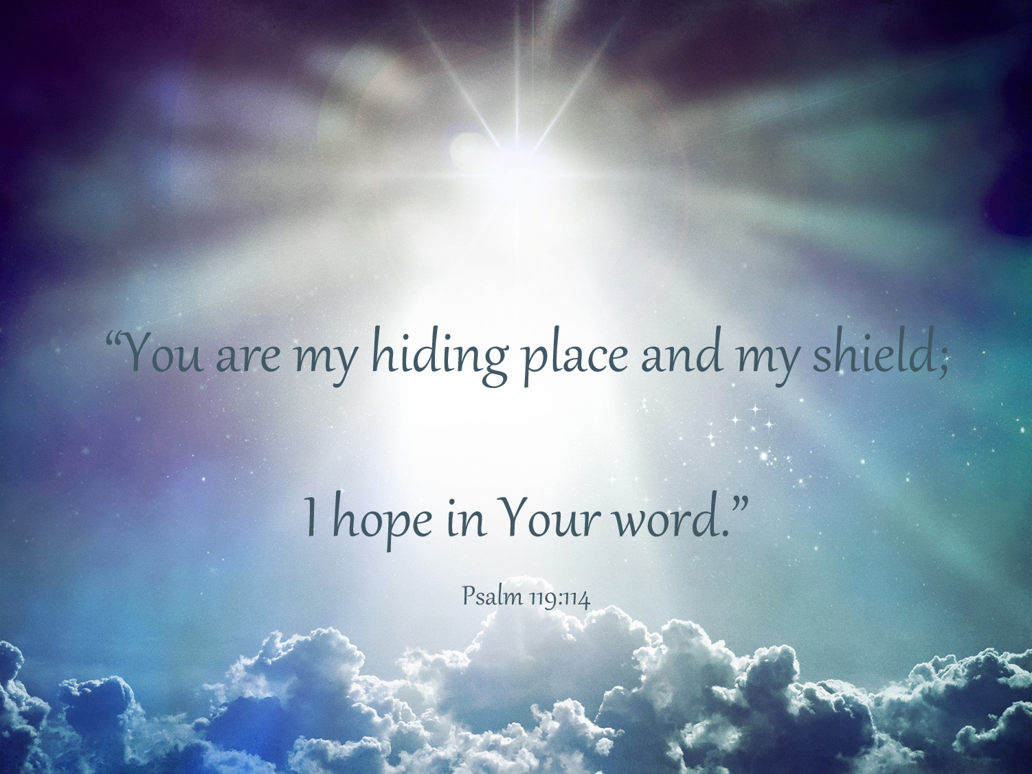 "You Are My Hiding Place Oh Lord" - The Abundant Life Center